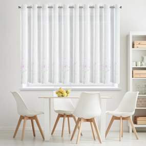 ZÁCLONA NA POUTKÁCH INESA 350X120 CM KVĚTY
