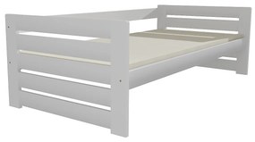 Dětská postel masiv 030 borovice masiv 90 x 200 cm bílá