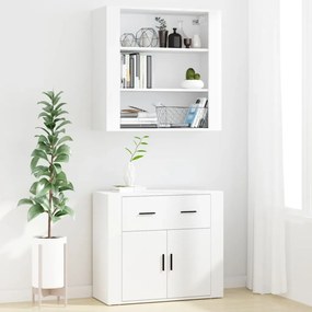 Skříň highboard bílá kompozitní dřevo