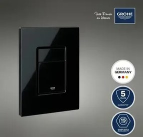 Grohe Even - Ovládací tlačítko splachování lesklá černá