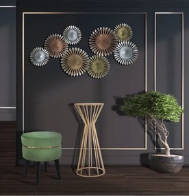 Odkládací stolek Stick Glam 100 cm zlatý