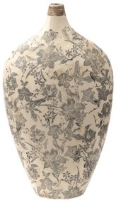 Keramická dekorační váza s úzkým hrdlem Mell French L - 22*11*38 cm