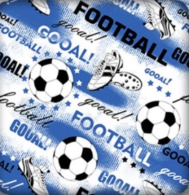 Povlečení bavlněné Football TiaHome - 1x Polštář 90x70cm, 1x Přikrývka 140x200cm