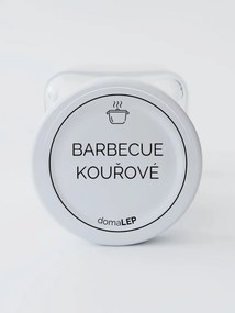 Samolepka na kořenky BARBECUE KOUŘOVÉ průhledná 5 cm základní písmo