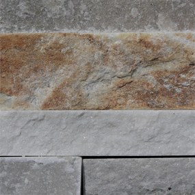 ALFIstyle Kamenný obklad, kvarcit BÉŽOVÝ, 18x40 cm