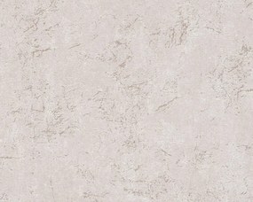 Vliesová strukturální světle šedo-béžová tapeta kámen, mramor, beton, stěrka 384845 / Tapety na zeď 38484-5 Desert Lodge (0,53 x 10,05 m) A.S.Création