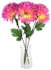 Chryzantéma růžová Ø17cm/65 cm - 3 ks