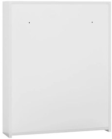 vidaXL 323607 Marketos Bathroom Mirror Cabinet White 60x15x75 cm MDF