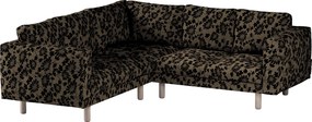 Potah na pohovku IKEA Norsborg rohová 4-místná barva béžová látka pletený vzor, vzorované