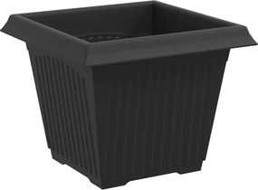 Květináče 24 ks Černá Plast 3403315
