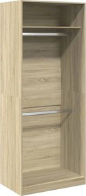 Šatní skříň dub sonoma 80 x 50 x 200 cm kompozitní dřevo 3307794
