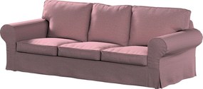 Potah na pohovku IKEA Ektorp 3-místná rozkládací, NOVÝ MODEL 2013 barva růžová látka pletený vzor
