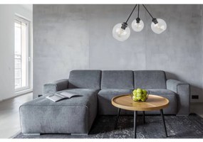 Stropní svítidlo Haga Trio, 3x transparentní skleněné stínítko