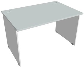 Stůl pracovní rovný 120 cm - Hobis Gate GS 1200 Dekor stolové desky: šedá, Dekor lamino podnože: bílá