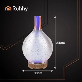 Ultrazvuková aroma lampa 200 ml + 3 vonné oleje