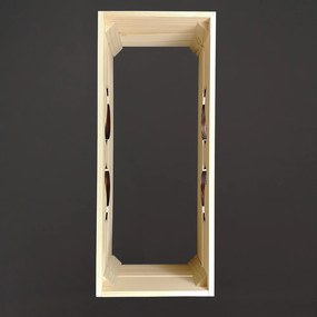 AMADEA Dřevěný obal s truhlíkem s ptáčky, 52x21,5x17cm, český výrobek