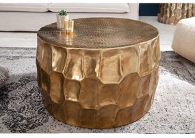 Massive home | Konferenční stolek ORGANIC ORIENT 68 CM zlatý - VÝPRODEJ 40225