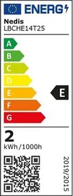 Nedis Žárovka odsavače par / LED / E14 / 2 W / T25
