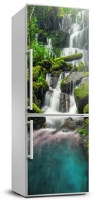 Wallmuralia Nálepka na ledničku Vodopád v pralese 60x180 cm