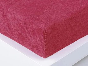 XPOSE® Froté prostěradlo Exclusive - malinové 90x200 cm