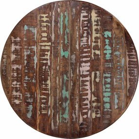Jídelní stůl Ø 110 x 78 cm masivní recyklované dřevo a ocel 338455