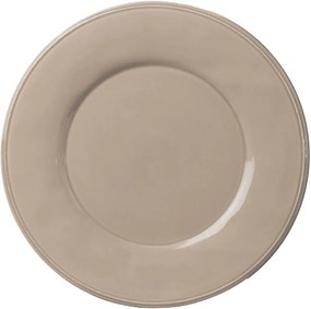 CÔTÉ TABLE Obědový talíř Constance beige 28 cm, béžová barva, keramika