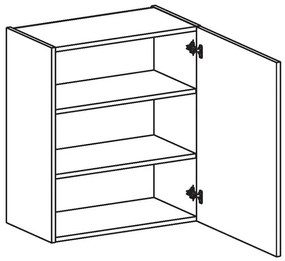 EBS EH601DBLP Skříňka horní 60 cm, bílá lesk 1 set