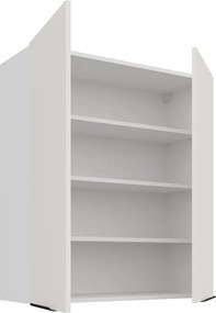 ARIA wh | horní skříňka 80 G-90 2F policová | 80 cm | VYSOKÁ | ANTI FINGERPRINT povrch | bílá