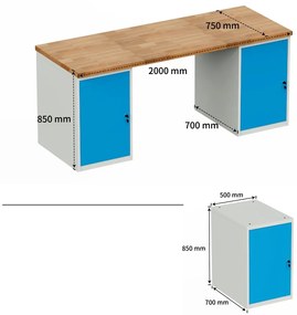 Dílenský stůl Enprag HD_20DD