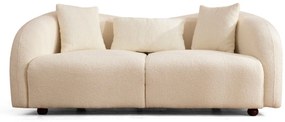 Designová sedačka Wiley 190 cm krémová