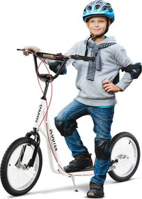 HOMCOM dětská koloběžka, koloběžka, městská koloběžka, koloběžka s pneumatikami, ruční brzda, dětská koloběžka, skládací | Aosom