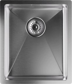 Klarstein TitanSteel Kuchyňský dřez 45 x 39 cm (DxŠ) s povrchem odolný vůči rzi, poškrábání a teplu