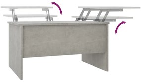Konferenční stolek betonově šedý 80x50x42,5 cm kompozitní dřevo - Default Title