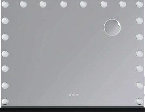 Kosmetické zrcadlo Norlina s Bluetooth – černá