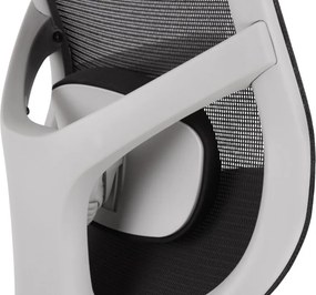 Kancelářská ergonomická židle Neoseat ALLY WHITE — černá / bílá, nosnost 150 kg