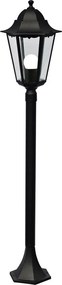 NOR 74398003 Venkovní sloupkové svítidlo Cardiff 1x60W E27 černá čirá - NORDLUX