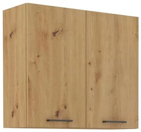 Horní kuchyňská skříňka MALILA - šířka 80 cm, dub artisan