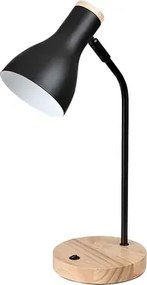 Rabalux FERB dřevo-černá / Stolní lampa / Patice E14 / max. 25 W / Výš