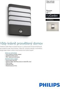 PH 17274/93/16 RACCOON SVÍTIDLO VENKOVNÍ 17274/93/16 - Philips (915004308901)