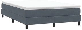 Postel Box Spring bez matrace tmavě šedá 160x210 cm samet 3315832