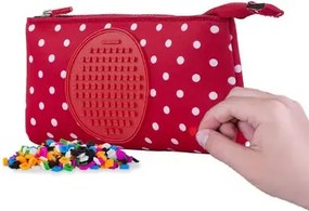 PIXIE CREW velké pouzdro/penál červená látka s bílými puntíky / od 6 l