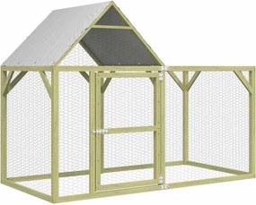 Kurník 200x100x150 cm impregnované masivní borové dřevo 3102992