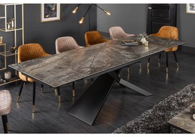 Massive home | Rozkládací jídelní stůl Euphoria tmavý mramorový design 40644