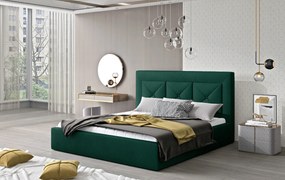 Eltap Čalouněná postel Cloe s úložným prostorem Materiál a barva potahu: Monolith 37 - tmavě zelená, Rozměry (cm): 140x200