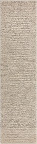 Ručně tkaný behúň Minerals Light Grey, 60x230, béžová, chodba / predsieň, Flair Rugs