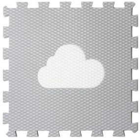 VYLEN Minideckfloor s mráčkem Barevná kombinace: Bílý se světle šedým mráčkem