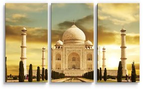 Sablio Obraz - 3-dílný Taj Mahal - 120x80 cm