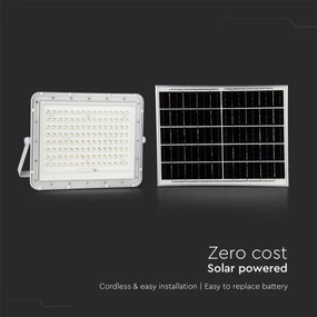 LED Venkovní solární reflektor LED/20W/3,2V 4000K bílá + DO