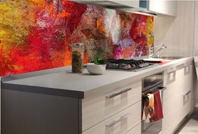 DIMEX | Fototapeta do kuchyně Abstraktní zeď KI-180-160 | 180 x 60 cm | vícebarevná