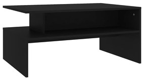 vidaXL Konferenční stolek černý 90 x 60 x 42,5 cm dřevotříska